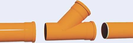 Канализационни тръби от PVC-U- тип PVC- KG